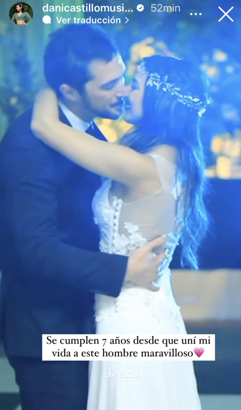 Daniela Castillo celebró un nuevo aniversario de boda junto a Luca Monacci